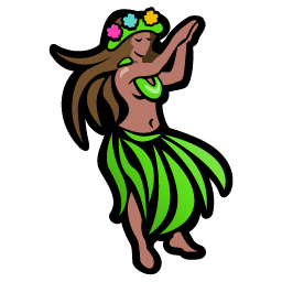hula, dancer icon
