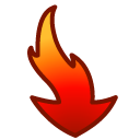 Decrease, speed, Down, Descend, download, fall, descending icon