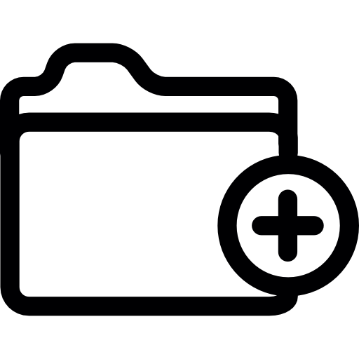 interface, Folder, file format, Add, Addition Sign, addition, adding icon