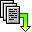 fall, Down, Text, Descend, document, download, File, descending, Decrease icon