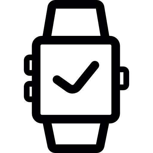 check mark, watch, Wristwatches, Checked, clocks, wristwatch icon