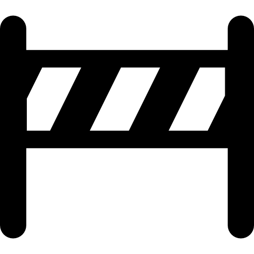 no entry, Barrier, Blocked, warning, Road sign, stripped icon