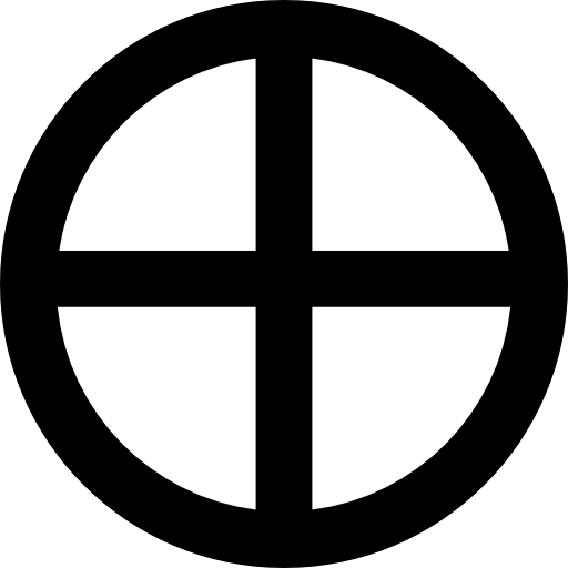 Astrological, zodiac, astrology, Circle, shapes, cross icon