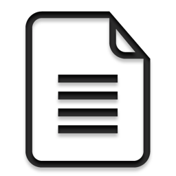 document, paper, File icon