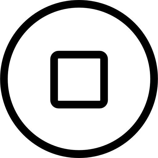 stop button, video player, shapes, square, Multimedia Option, Circle ...