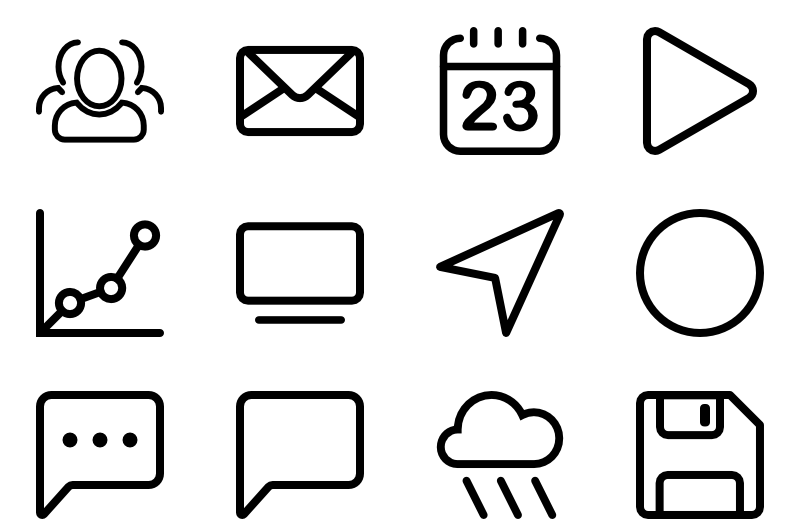 Free Line Icon Pack