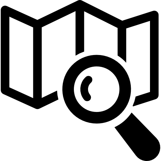 zoom, magnifying glass, Searching, Maps And Flags, searcher, Road Map icon