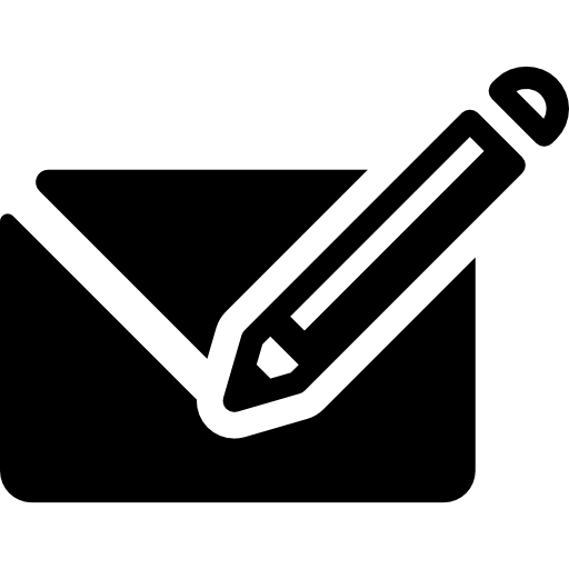 Email, Message, interface, envelope, writing, pencil icon