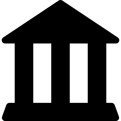Monument, banking, Money, temple, Business, Currency icon
