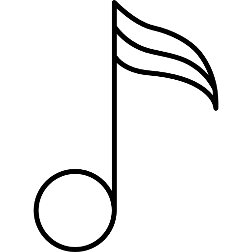 Quaver, music, music player, musical, Audio, sound icon