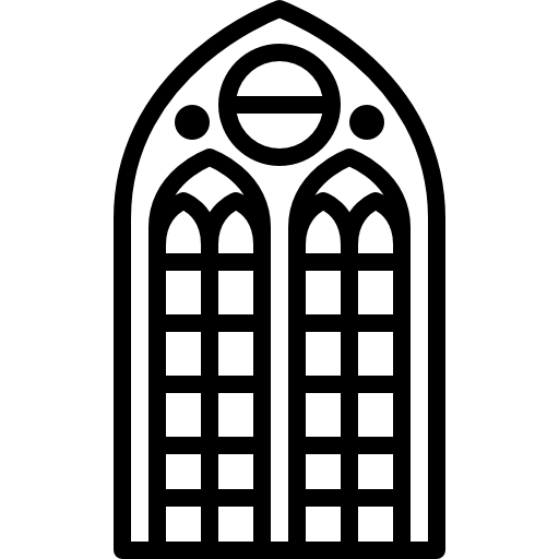 Cathedral, Crystal, light, buildings, glass, windows icon