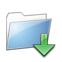 folde, fall, download, descending, Decrease, Descend, Down icon