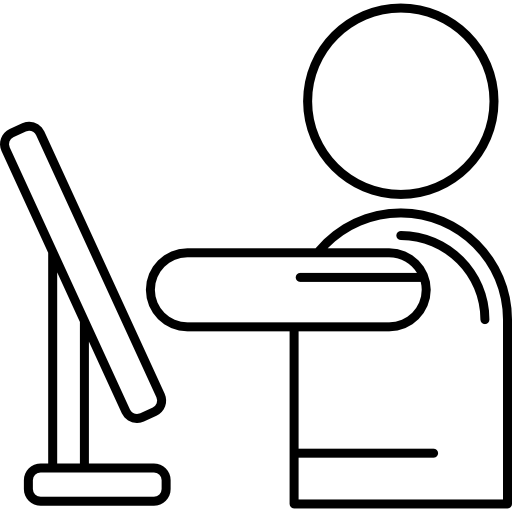 people, computing, men, office, Computer Monitor, stick man icon