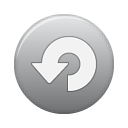 grey, repeat, button icon