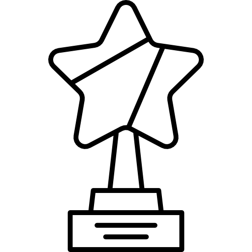 Prize, Statue, Movies, cinema, star, signs icon