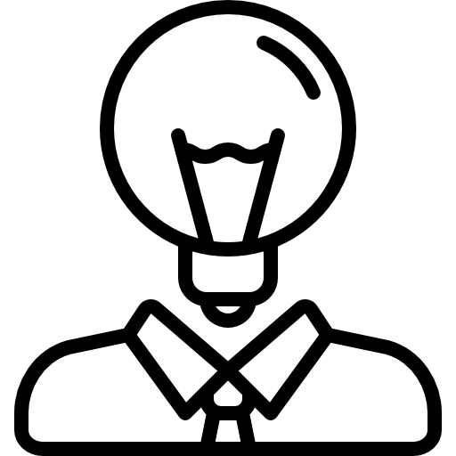 manager, technology, Light bulb, Businessman, illumination icon