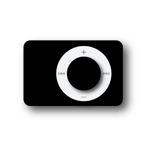 Black, ipod, shuffle icon