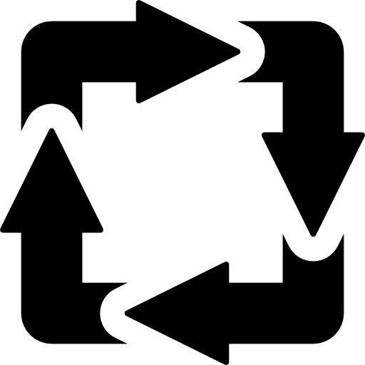 directional, recycle bin, recycling, Direction, Arrows icon