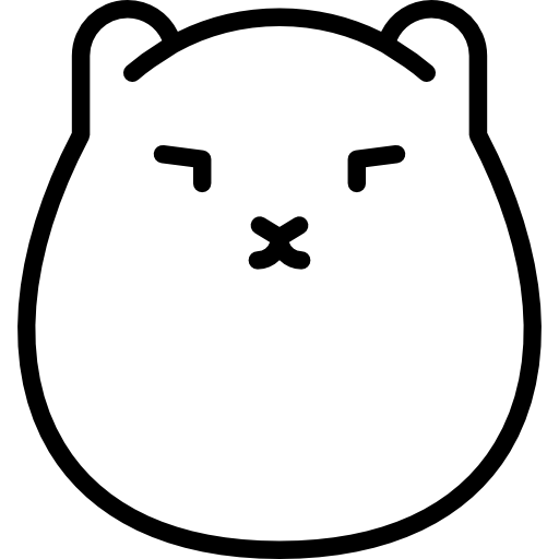 cute, portrait, Animals, Murine, Fat, Face icon