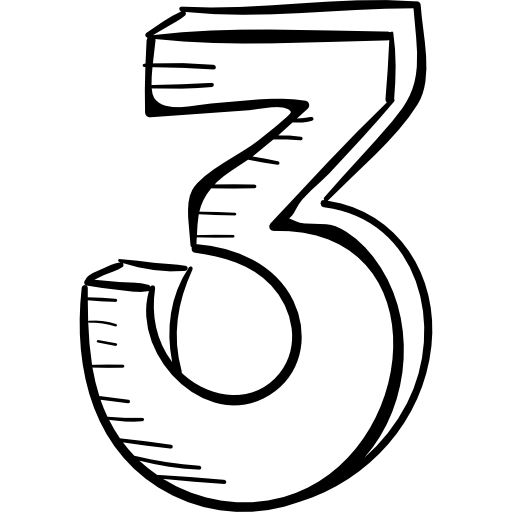 counting, three, Countdown, shapes, count, numbers icon