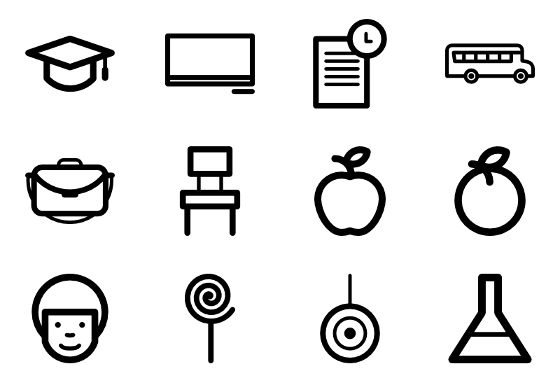 Minimal School Icon