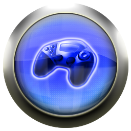gaming, Game, Blue icon
