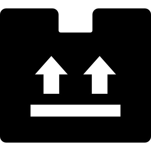 Delivery, up arrows, package, storage, Boxes icon