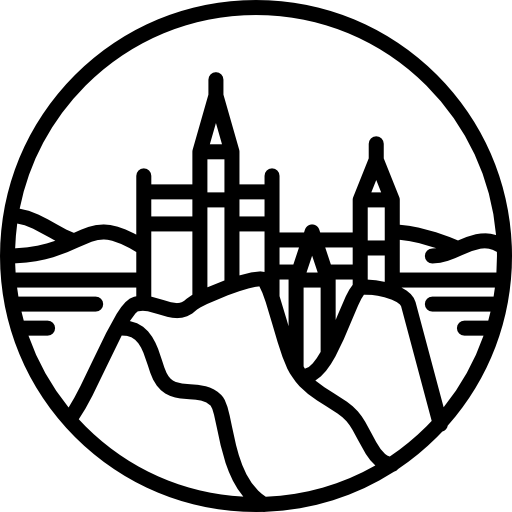 Monuments, natural, Circular, Circle, landscape, mountain icon