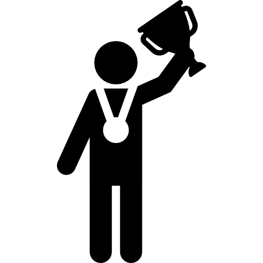 Olympic Games, sports, win, cup, stick man, medal icon