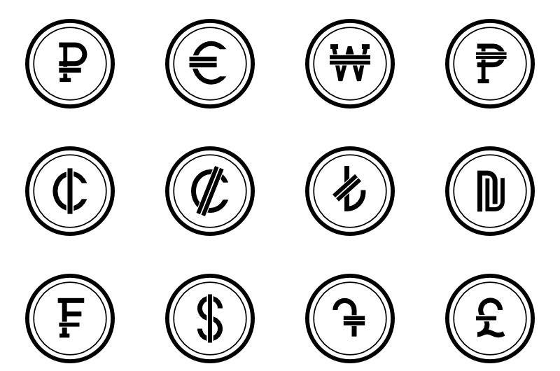 Coin Symbols Icon