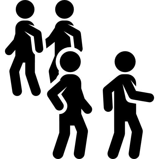 stick man, group, Queue, Dancing, line, people icon