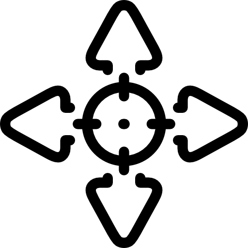 Cardinal Points, Orientation, Arrows, Direction, Arrow icon