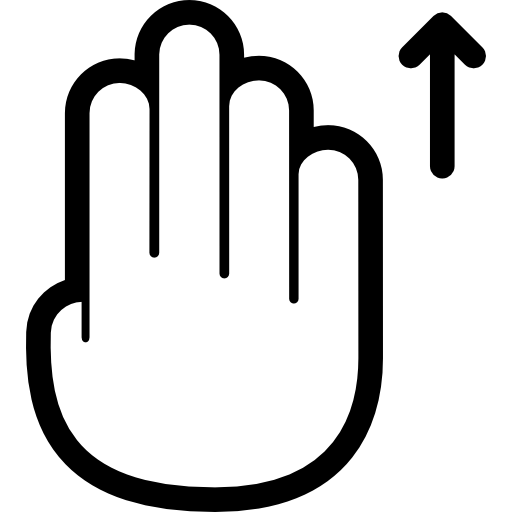 touch screen, fingers, up arrow, Gestures, Gesture, Hand icon