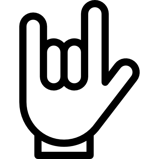 Concert, Gestures, Gesture, Emoticon, fingers, Hand icon