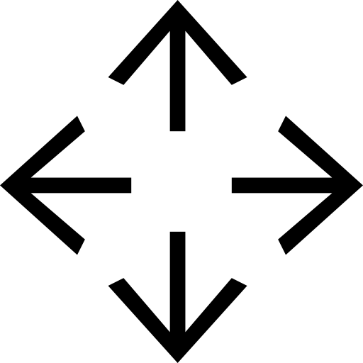 Movement, Arrows, Cardinal Points, directional, Multimedia Option icon