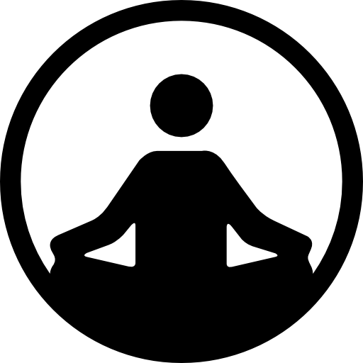 sports, Circle, gym, stick man, exercise, relax icon