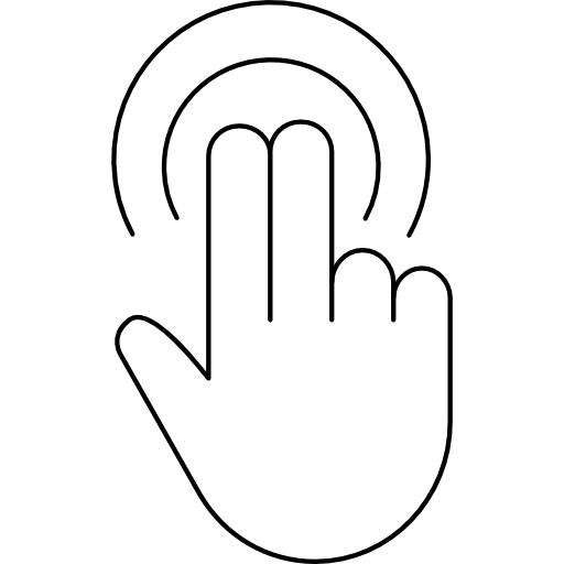 push, Gestures, Circular, Gesture, Hand icon