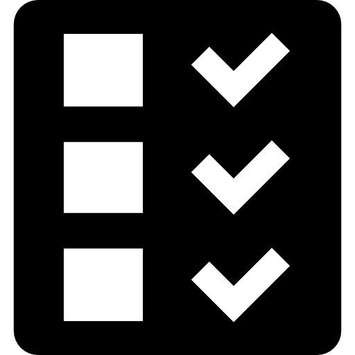 work, Checked, office, checking, interface, Squares icon
