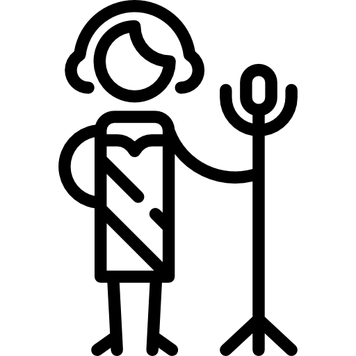 music player, Vocalist, people, musical, Microphone, stick man icon