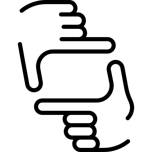 Hand, square, Gesture, Gestures, focus icon