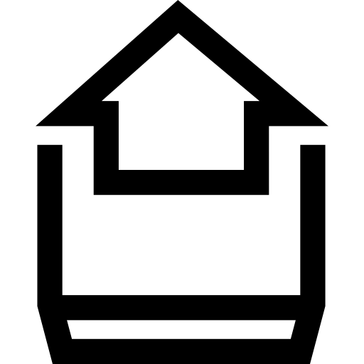 Arrows, uploading, outbox, up arrow, tray icon