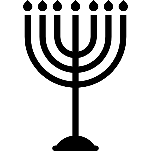 religious, shapes, religion, symbol, jew, menorah icon