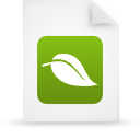 document, green, paper, File icon