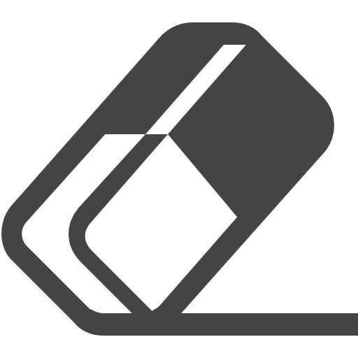 delete, rubber, Office Material, School Material icon