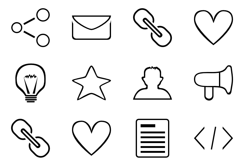 Minimal Outline Icons