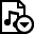 Decrease, music, download, descending, File, fall, Descend, Down, document, paper icon