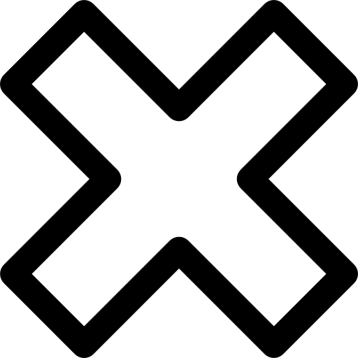 shapes, prohibition, forbidden, cross, symbol icon