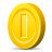 Super, mario, coin icon