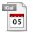 File, ical icon
