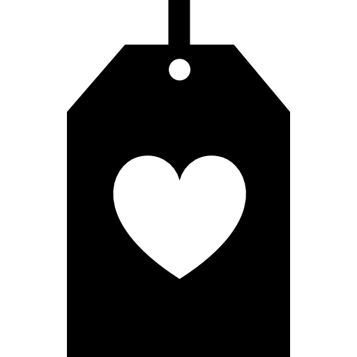 love, Valentines Day, romantic, birthday, Heart, Label, Gift Tag icon
